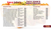 Updated Taco John's Menu Prices + Daily Specials (2024)