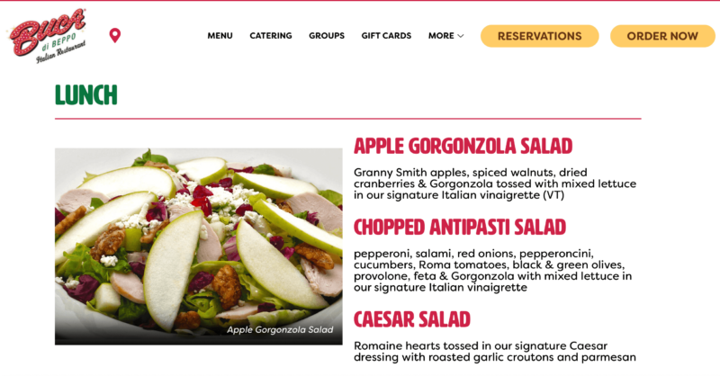Buca di Beppo Menu Prices + $10 Off Family Style Meals