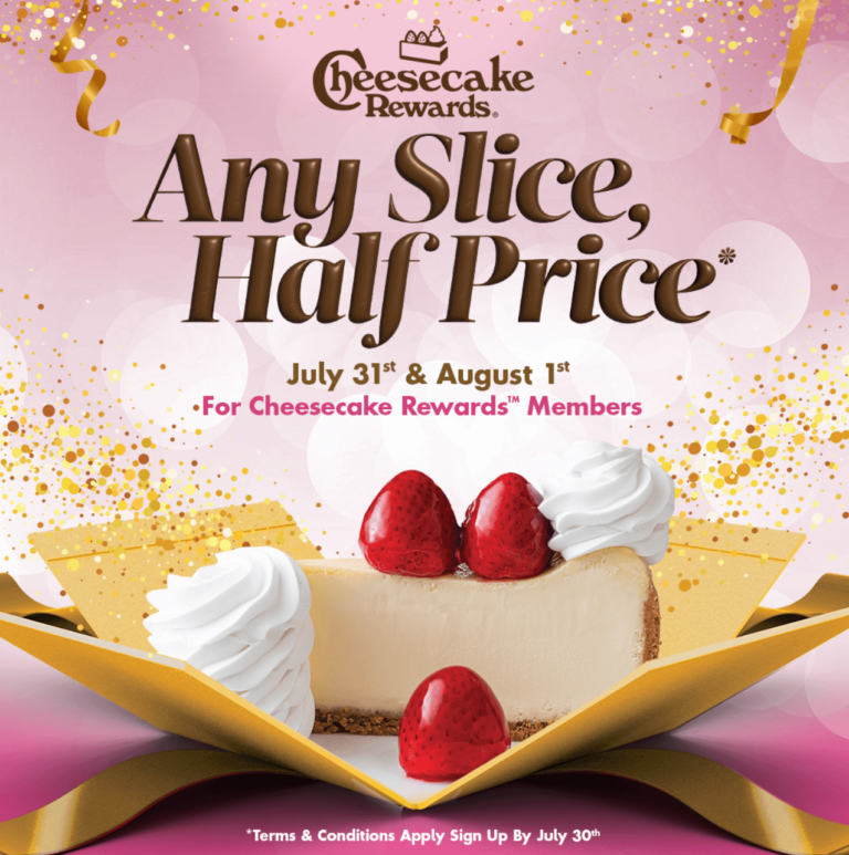 Cheesecake Factory Menu Prices + Free Slice Offer (2024)